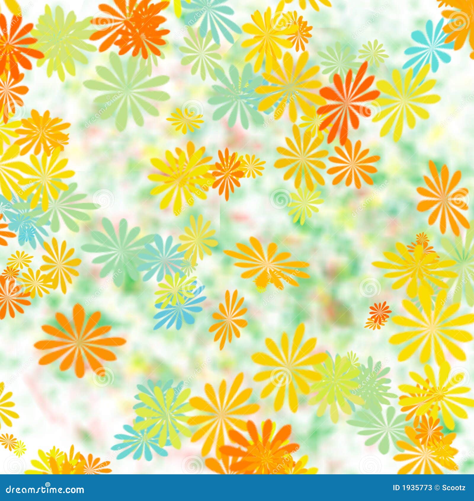 Colorful floral gift wrap stock illustration. Illustration of give ...