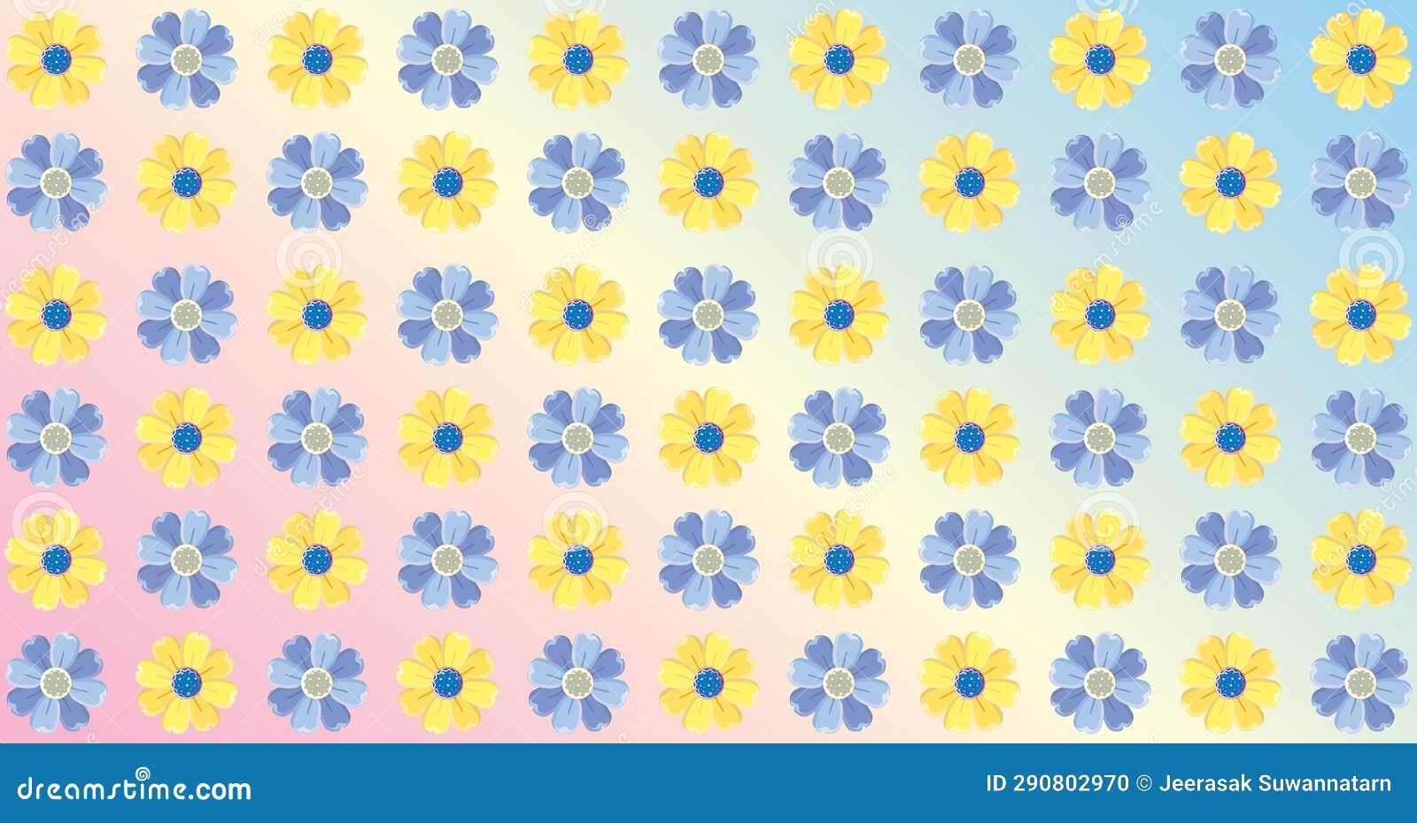 Colorful Floral Pattern Background Vector Stock Vector - Illustration ...