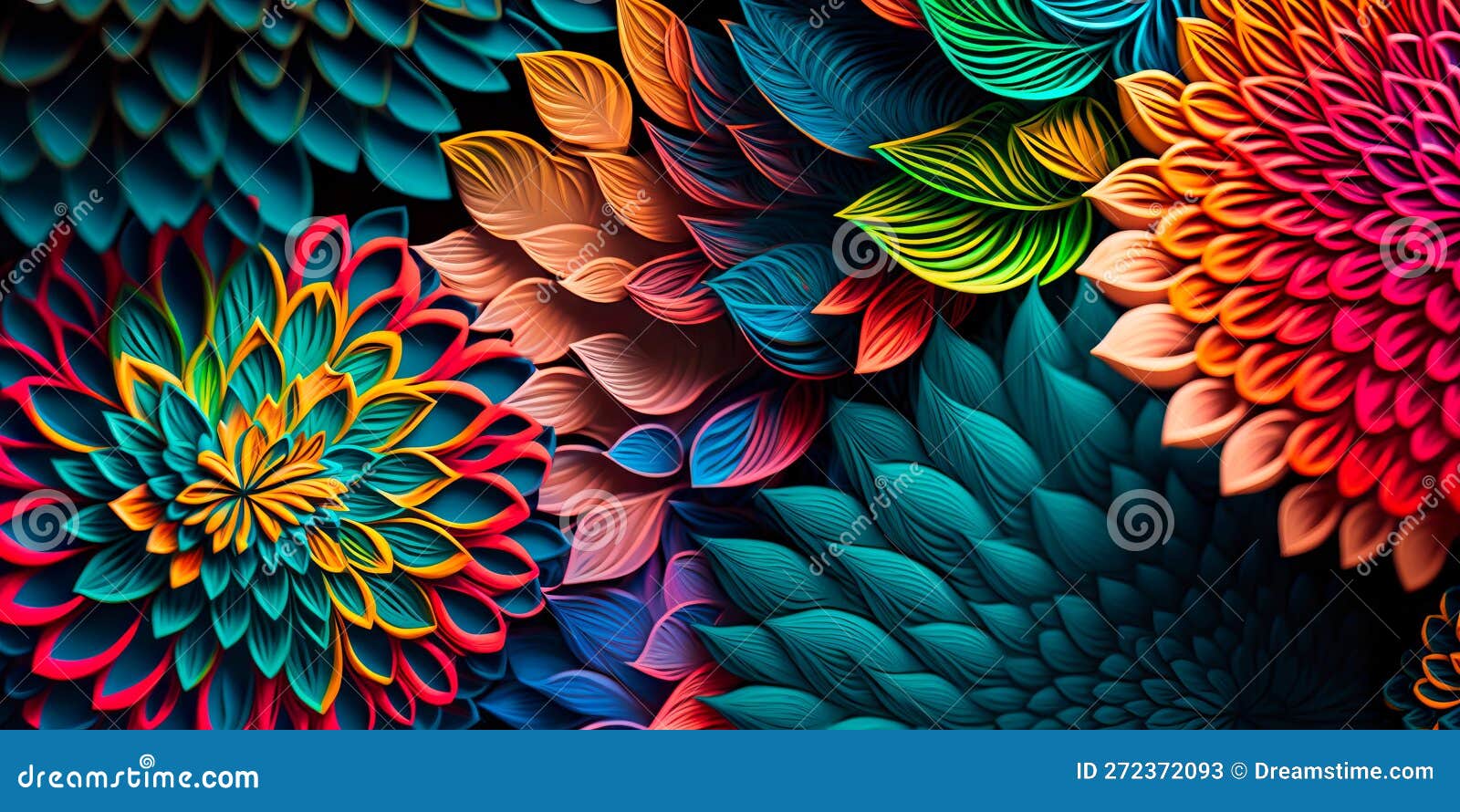 A Colorful Floral Patterned Background with a Psychedelic Twist ...