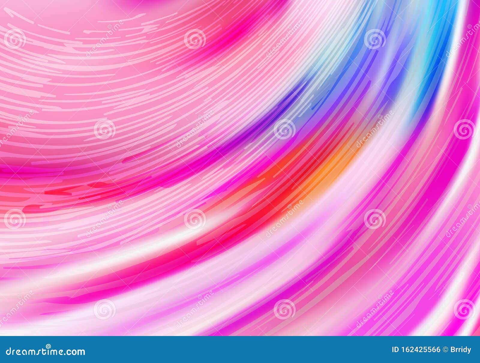 Colorful Flow Background with Crayon Texture. Vector Dynamic Bg with ...