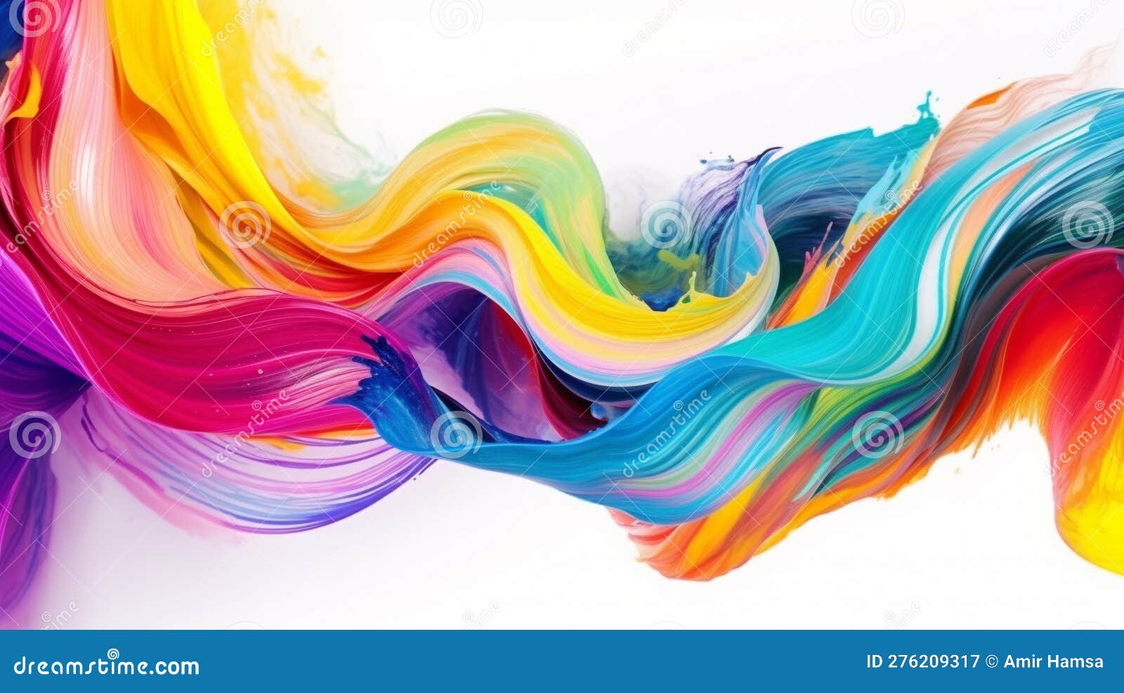Colorful flow background stock illustration. Illustration of organ ...