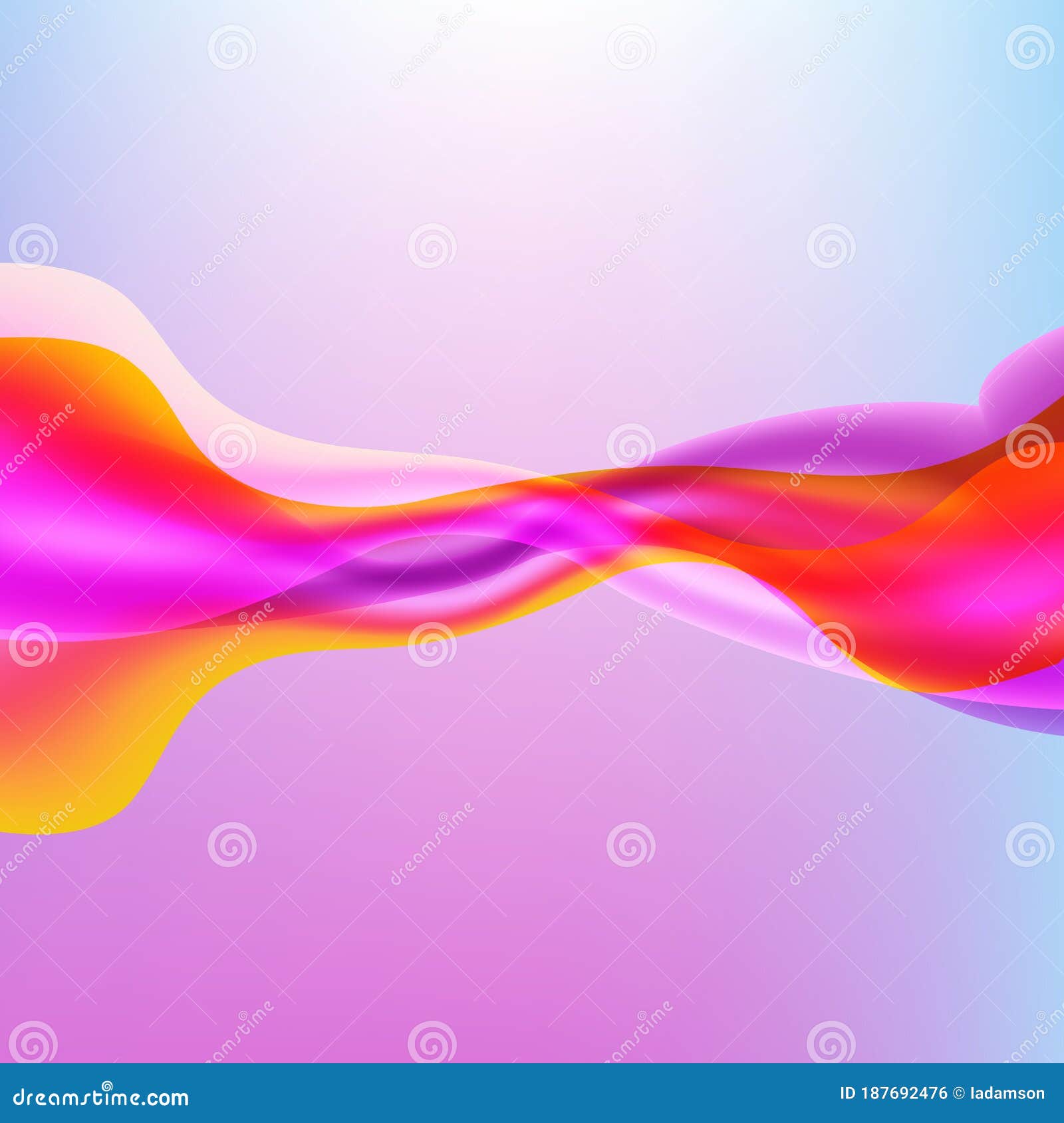 Colorful Flow Poster with Line Stock Vector - Illustration of banner ...