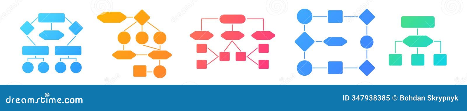 Colorful Flowchart Diagram Stock Photography | CartoonDealer.com #58410602