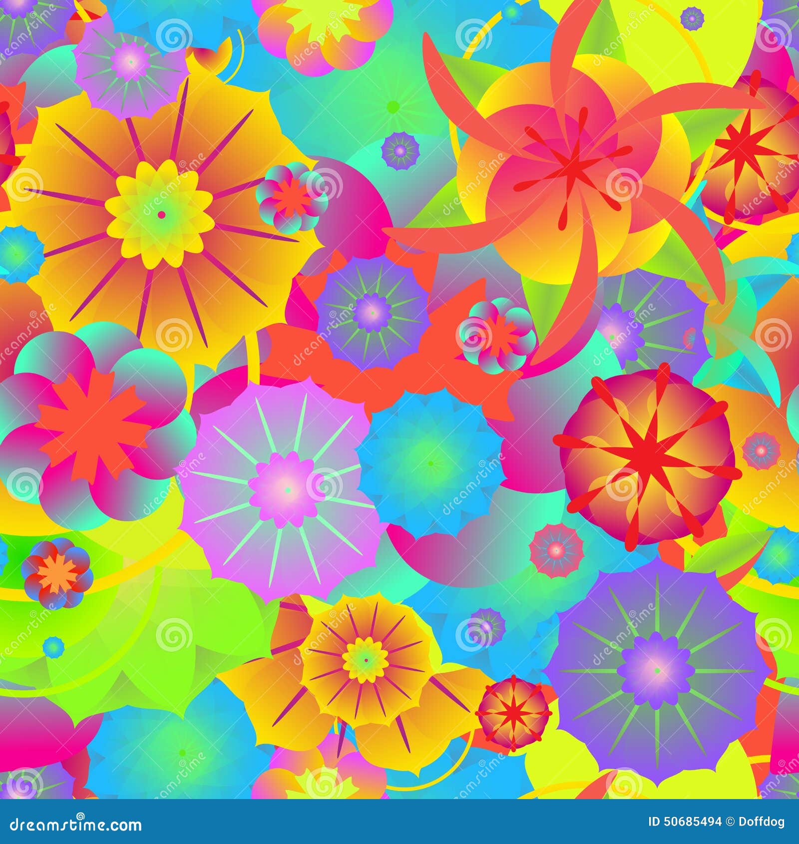 Colorful flower background stock vector. Illustration of artwork - 50685494