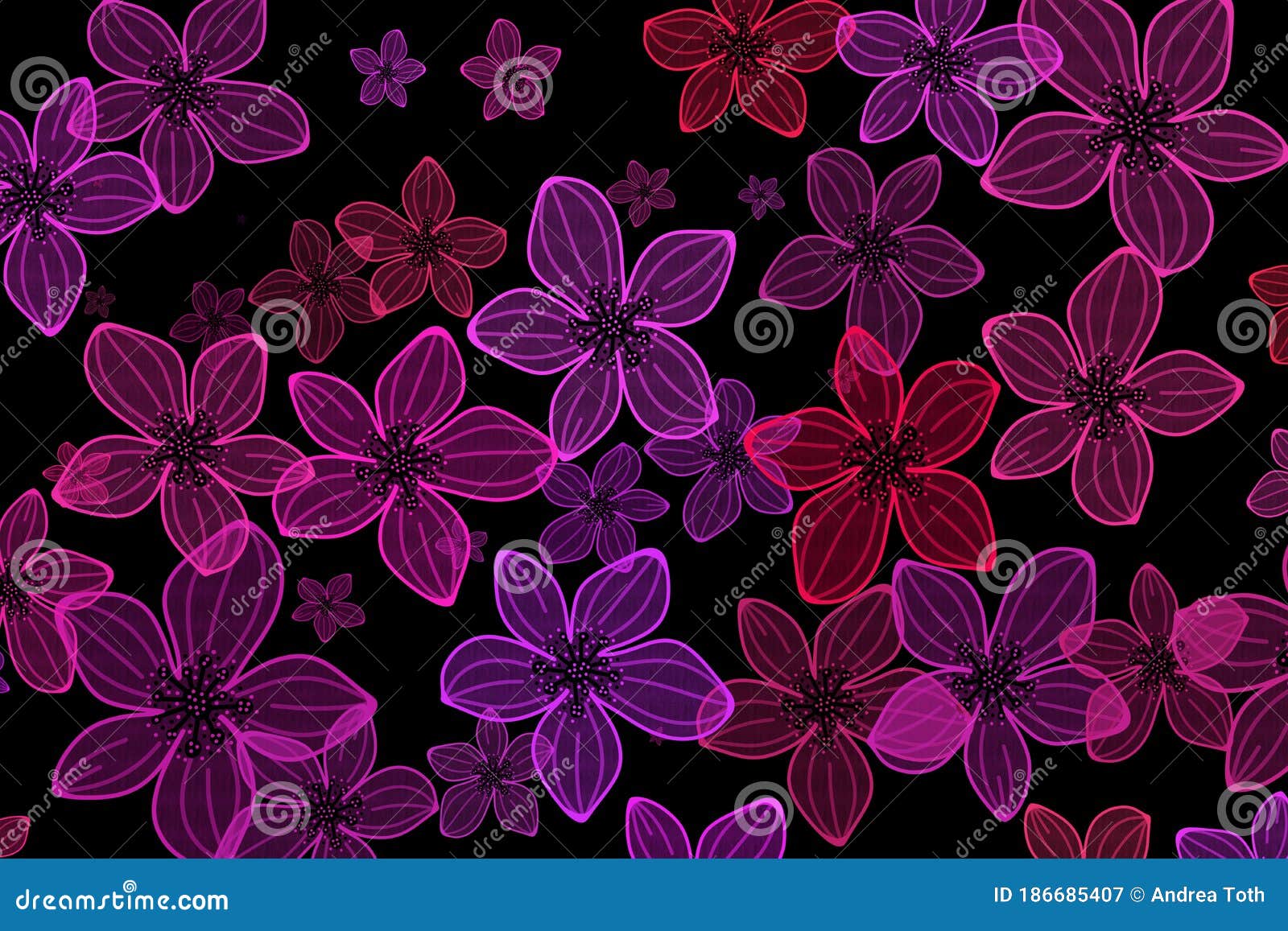 Colorful Flower Background Texture. Perfect Wallpaper for Artwork Stock ...
