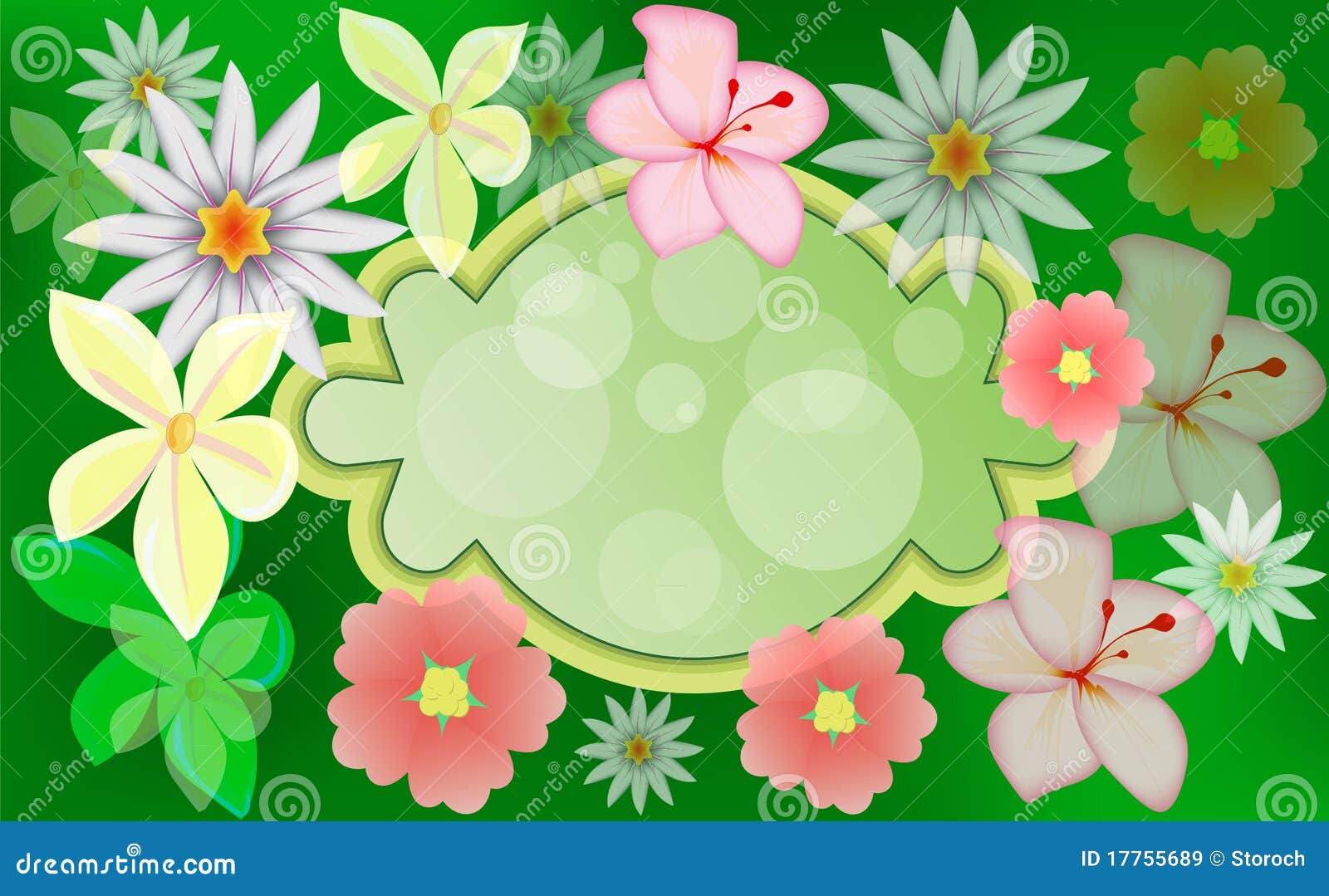 Colorful flower banner. stock vector. Illustration of butterflies ...