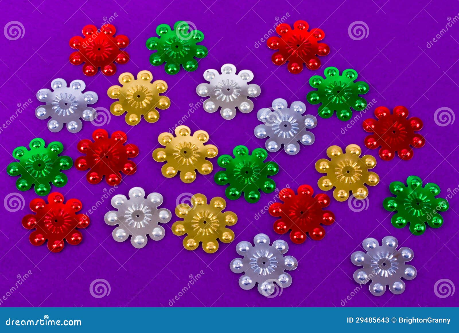 Colorful flower sequins stock image. Image of color, decoration - 29485643
