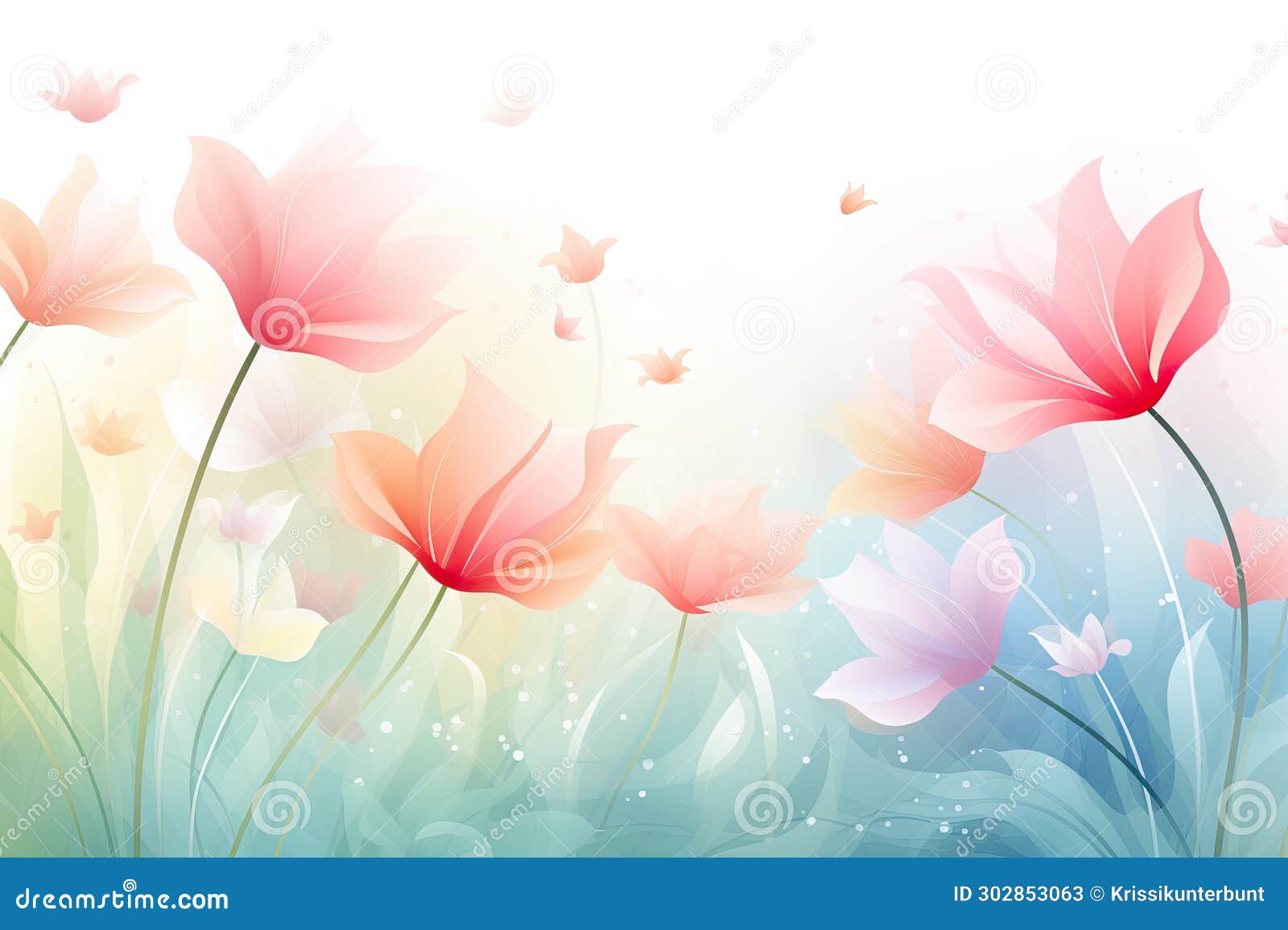 Colorful Flower Spring Background AI Generated Stock Illustration ...