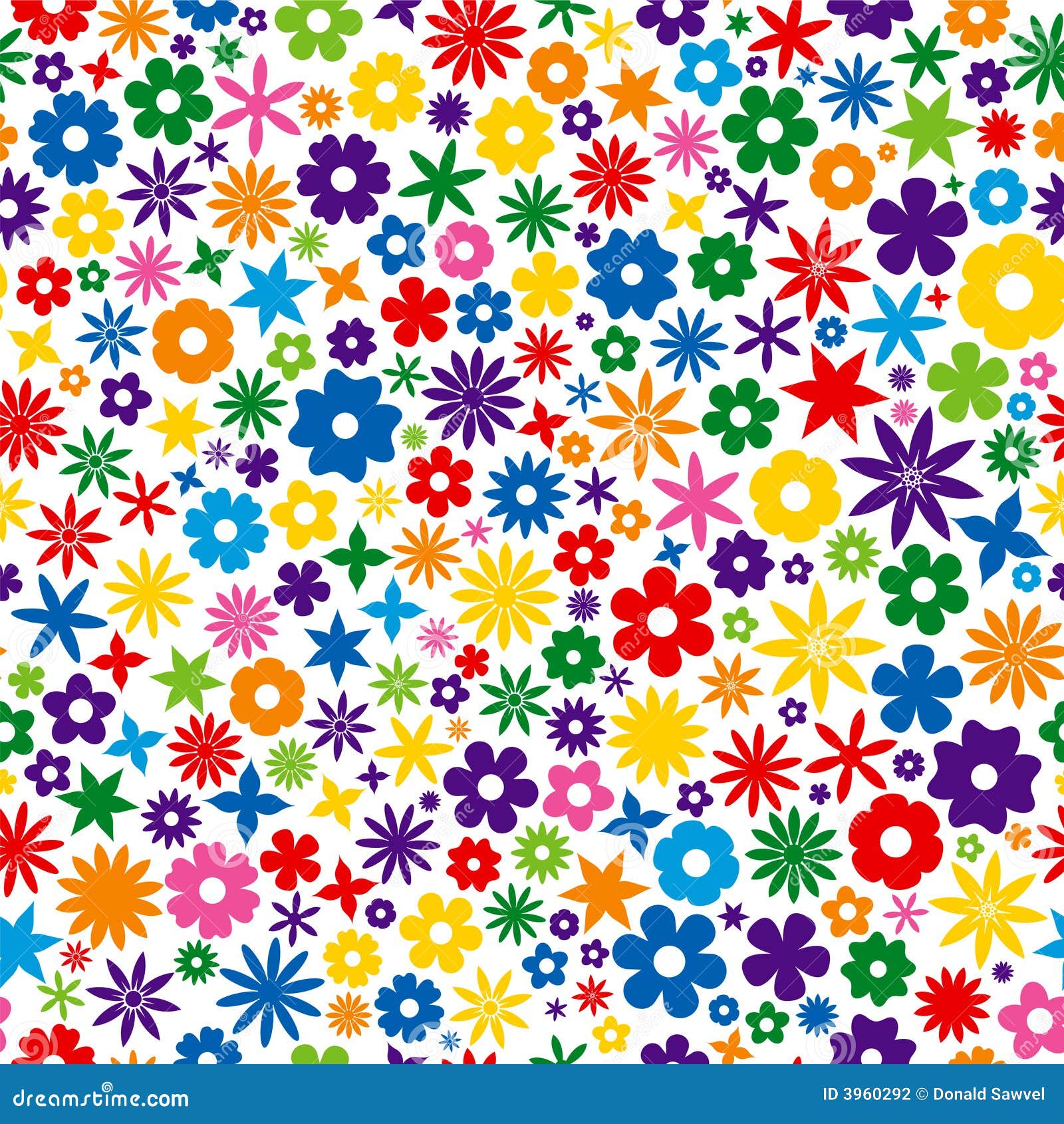 Colorful Flower Power Lettering With 60s Hippie Style Ying-yang Daisy ...