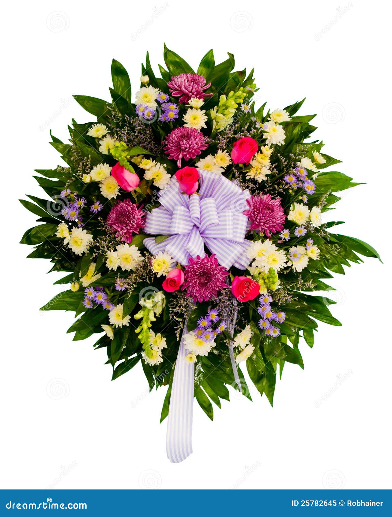 Colorful flower wreath stock image. Image of condolence - 25782645
