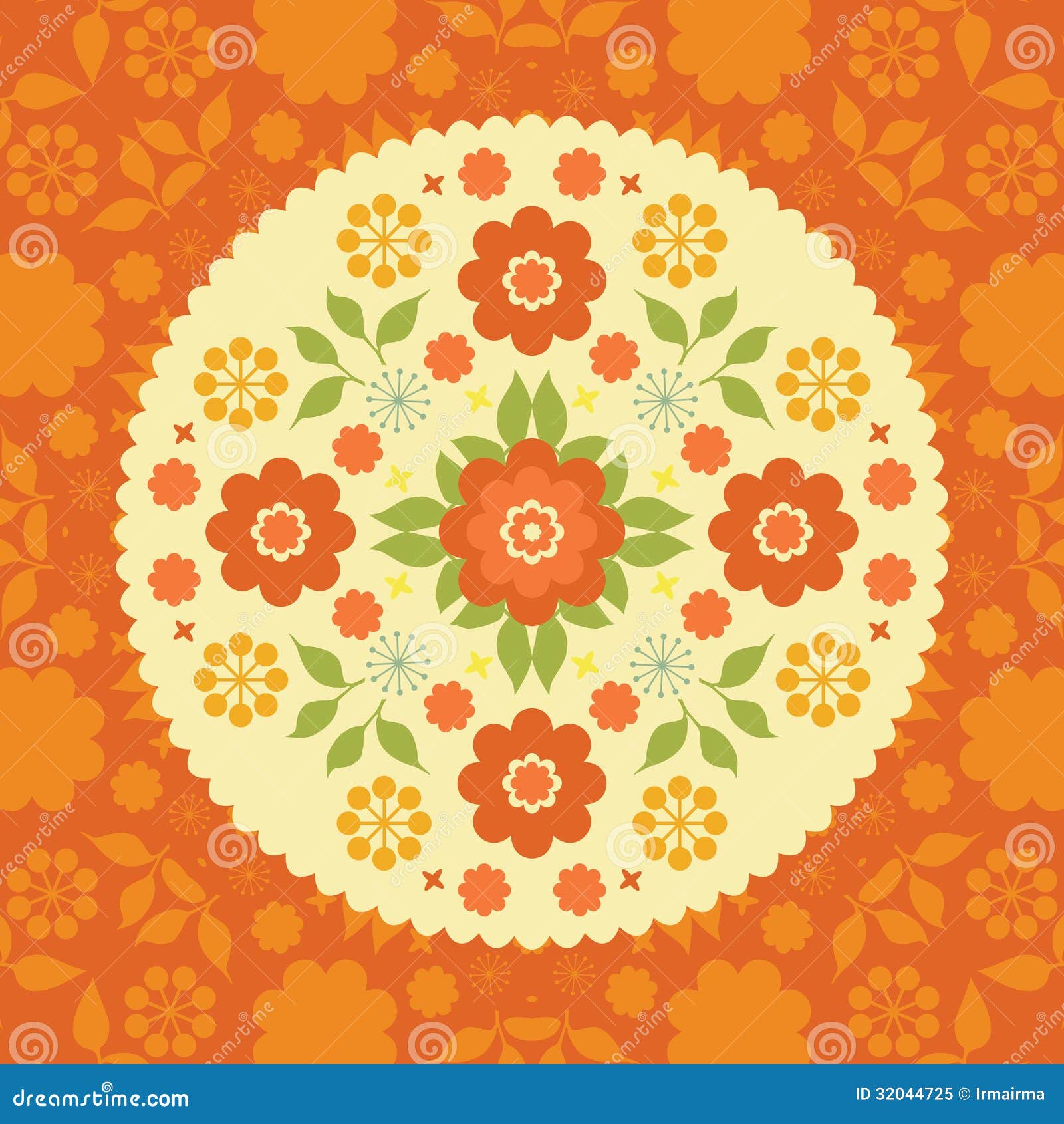Colorful Flowers Floral Background Stock Illustration - Illustration of ...