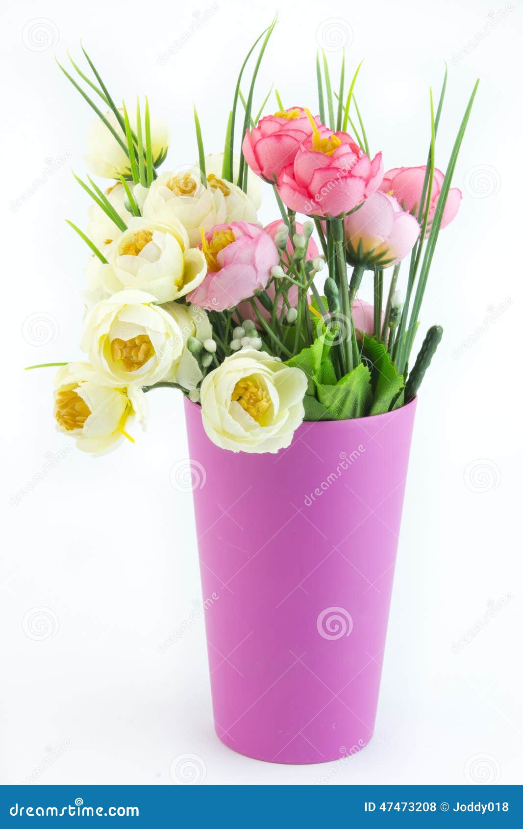 Colorful flowers in pots stock photo. Image of beauty - 47473208