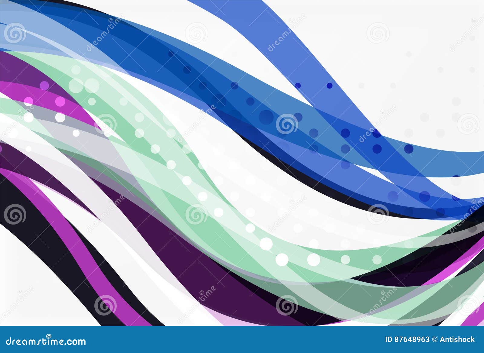 Colorful Flowing Wave Abstract Background Stock Vector - Illustration ...