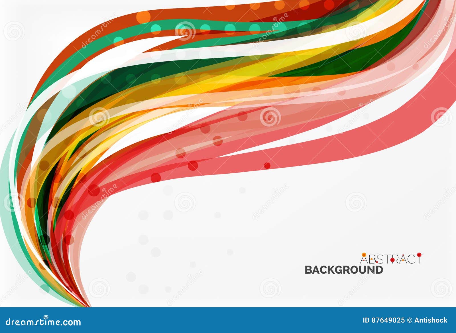 Colorful Flowing Wave Abstract Background Stock Vector - Illustration ...