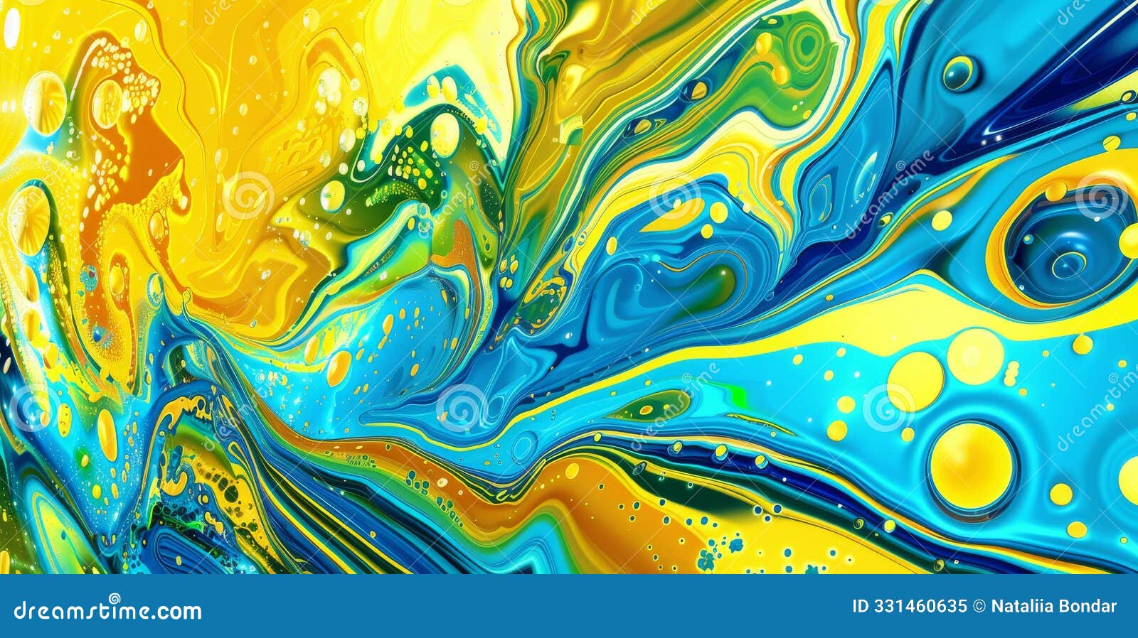 Colorful Fluid Acid Background with Abstract Liquid Pattern ...
