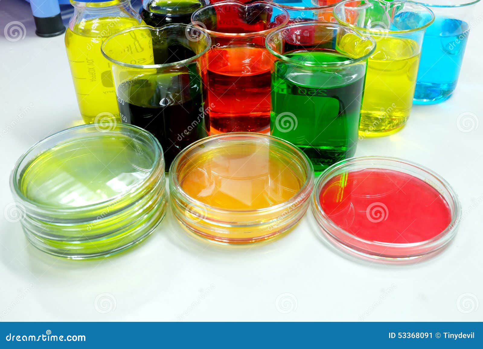 Colorful Fluid in Glass Ware Stock Image - Image of biochemistry ...