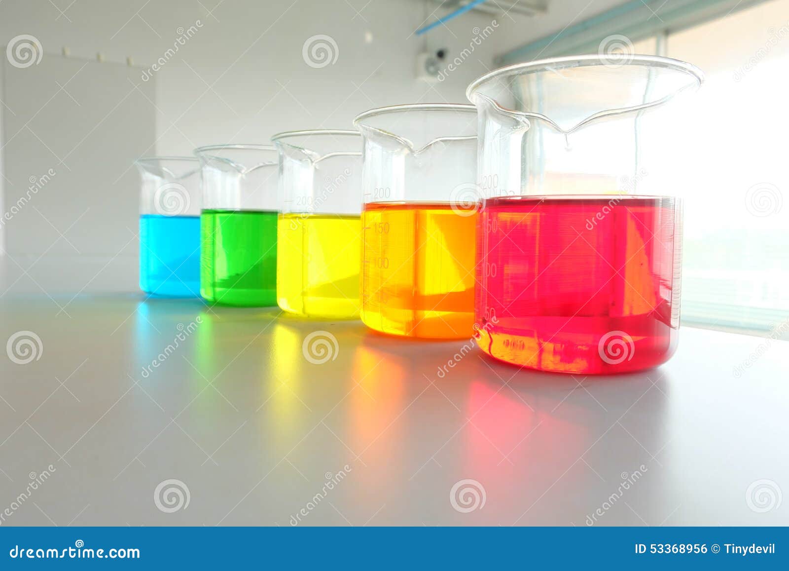Colorful Fluid in Glass Ware Stock Photo - Image of fluid, glass: 53368956
