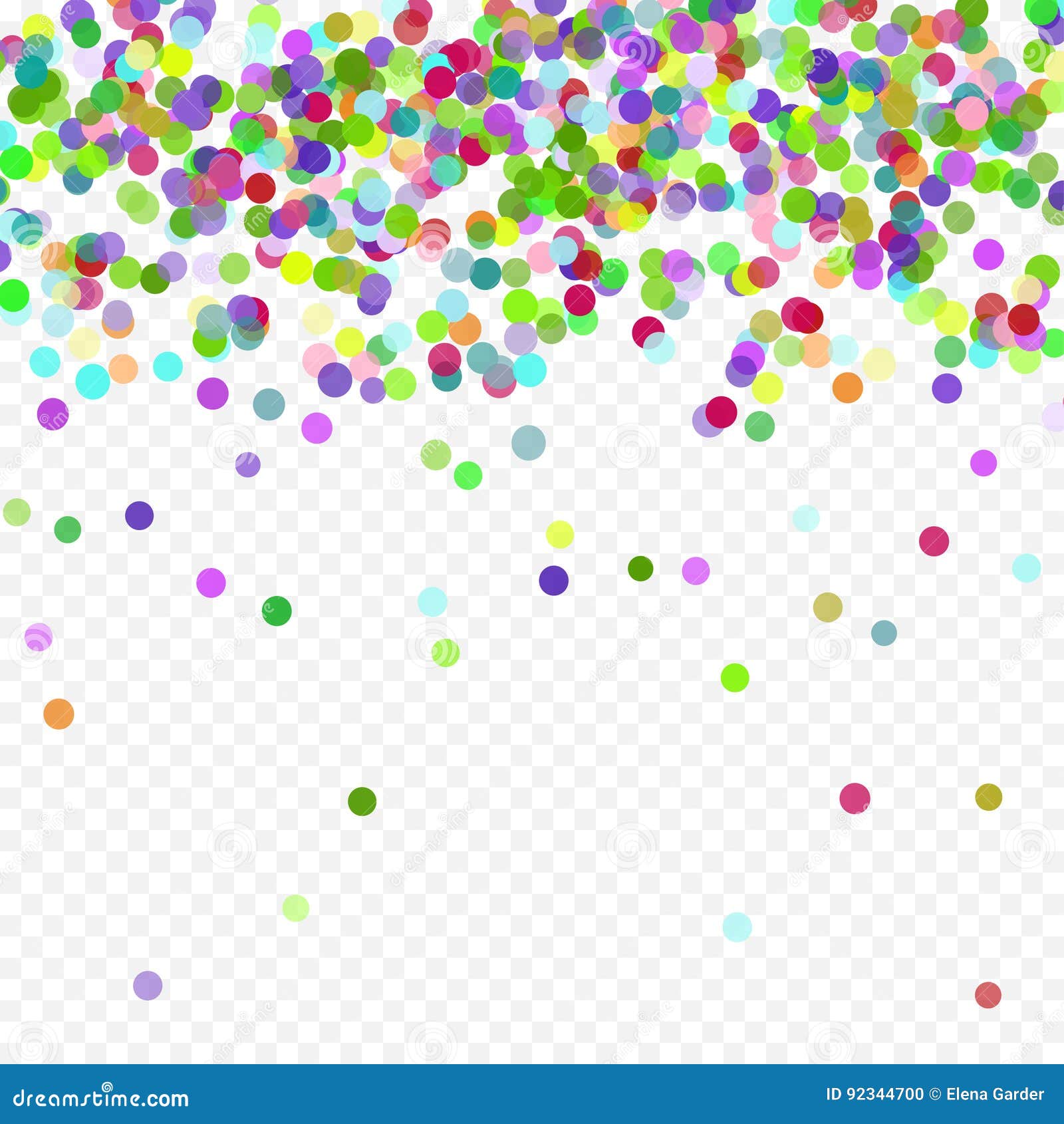 Colorful Flying Falling the Elements of Decoration of the Celebration ...