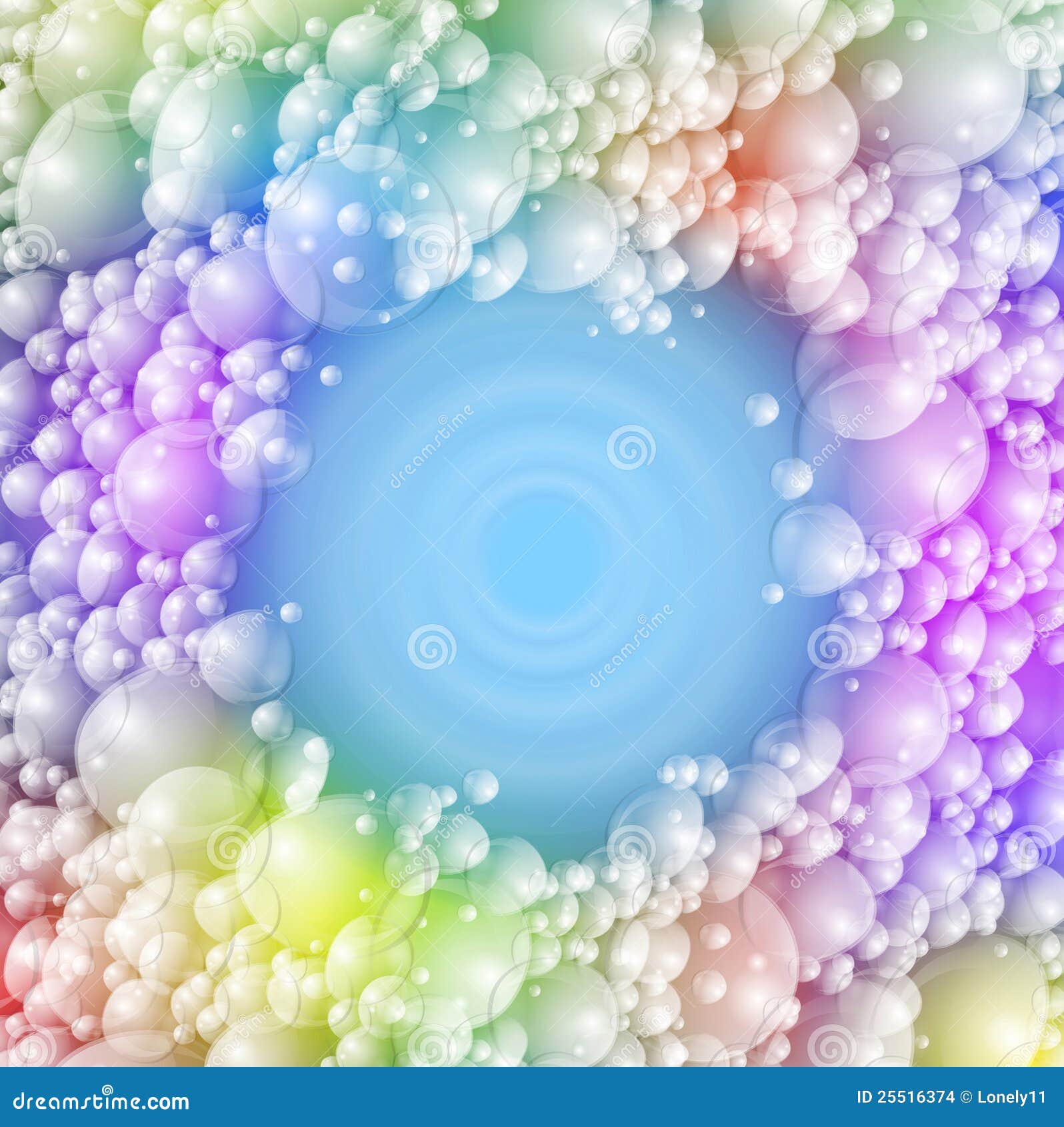 Colorful foam stock vector. Illustration of drop, border - 25516374