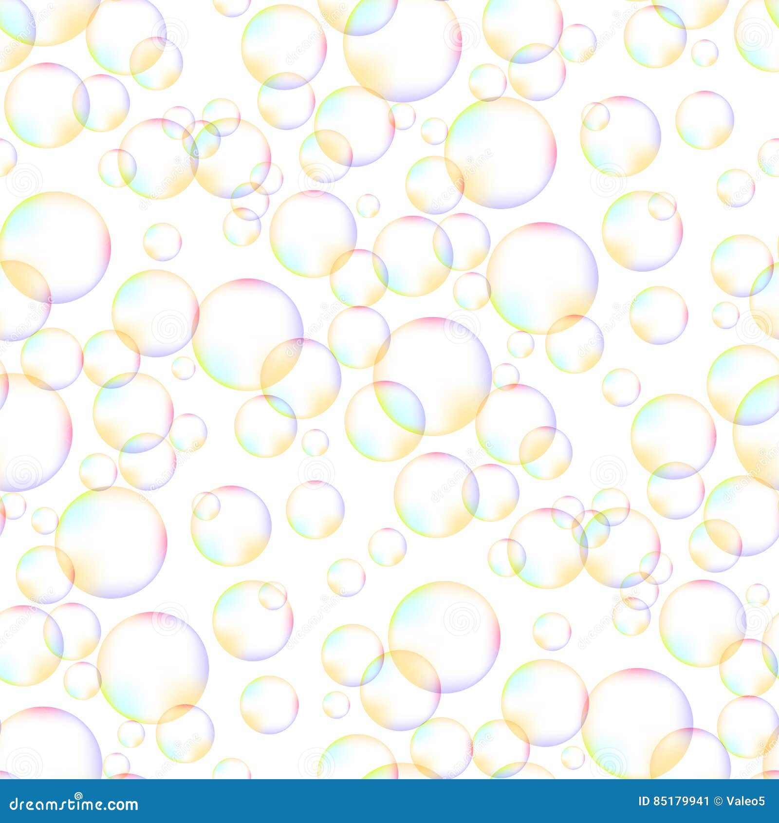 Colorful Foam Bubbles Seamless Pattern Stock Vector - Illustration of ...