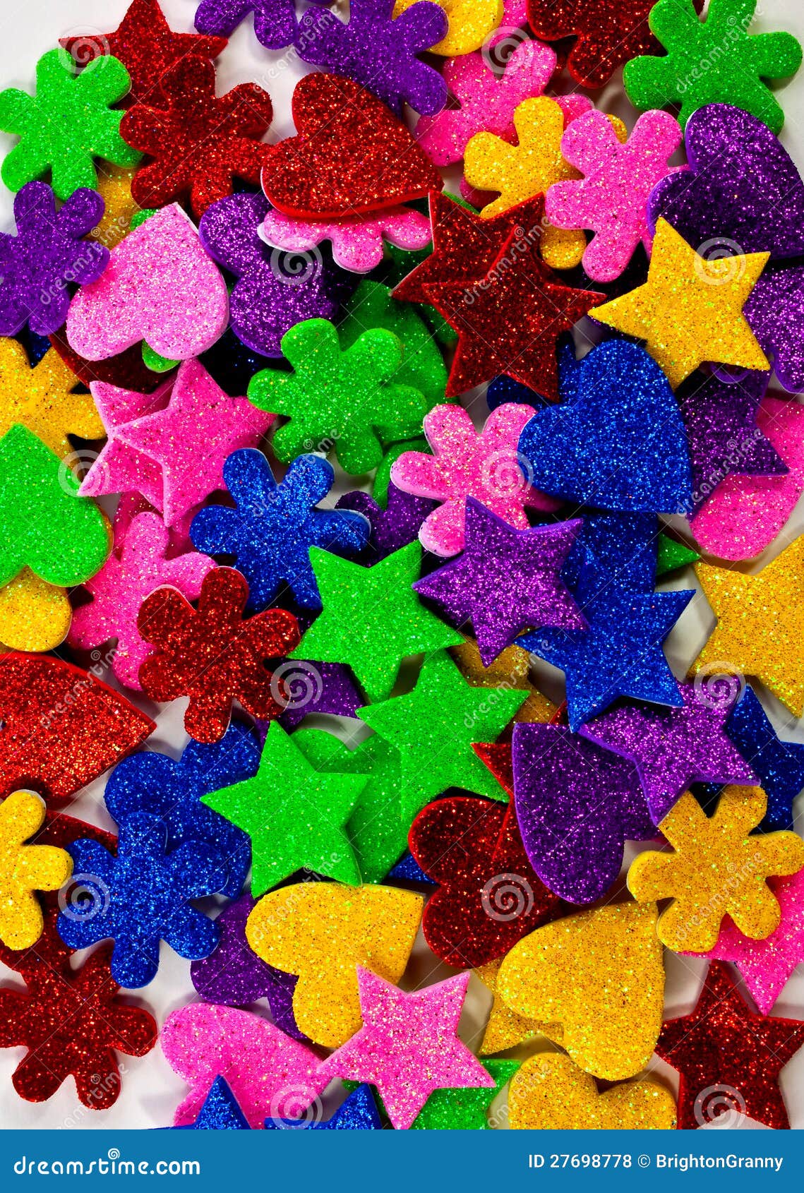 Colorful foam shapes stock photo. Image of closeup, love - 27698778