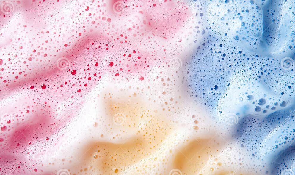 Colorful Foam Texture with Bubbles and Gradients Stock Photo - Image of ...