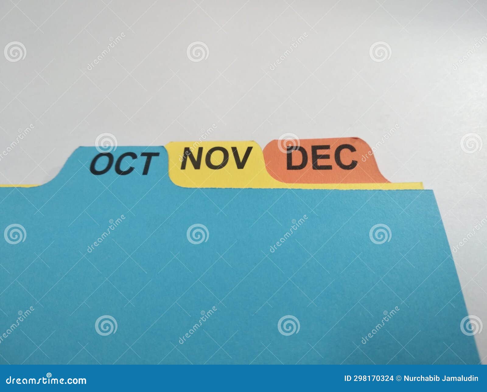 Colorful folder divider stock photo. Image of color - 298170324