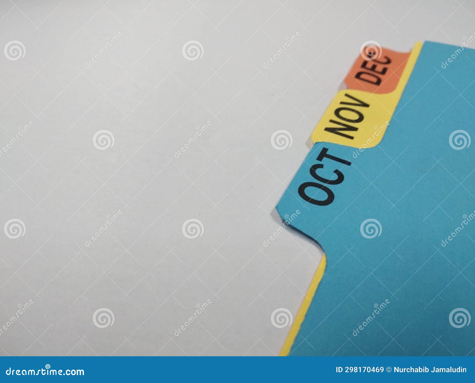 Colorful folder divider stock image. Image of background - 298170469