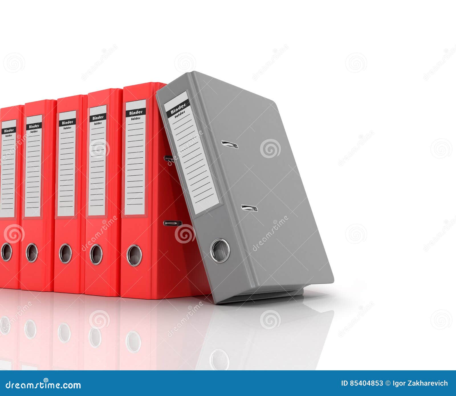 Colorful Folders. Colorful Ring Binders Stock Illustration ...