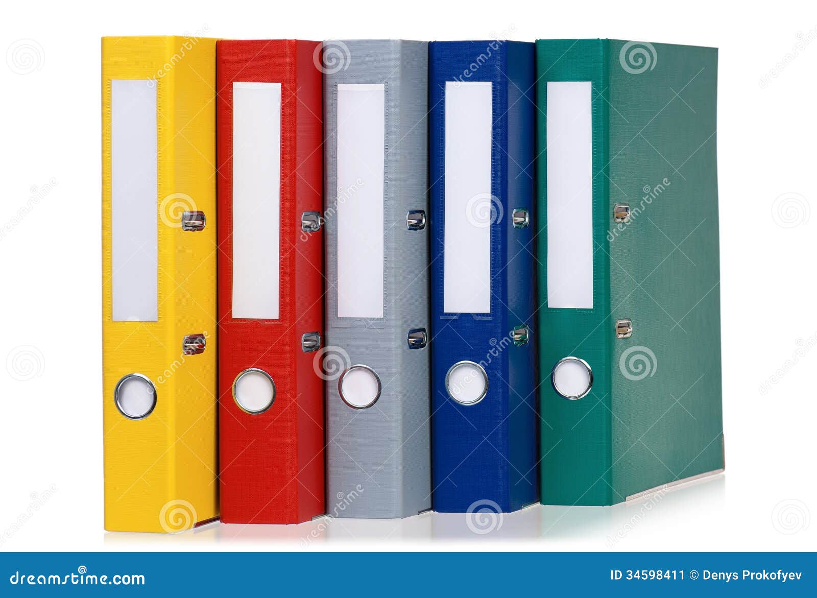 Colorful folders stock image. Image of organize, file - 34598411