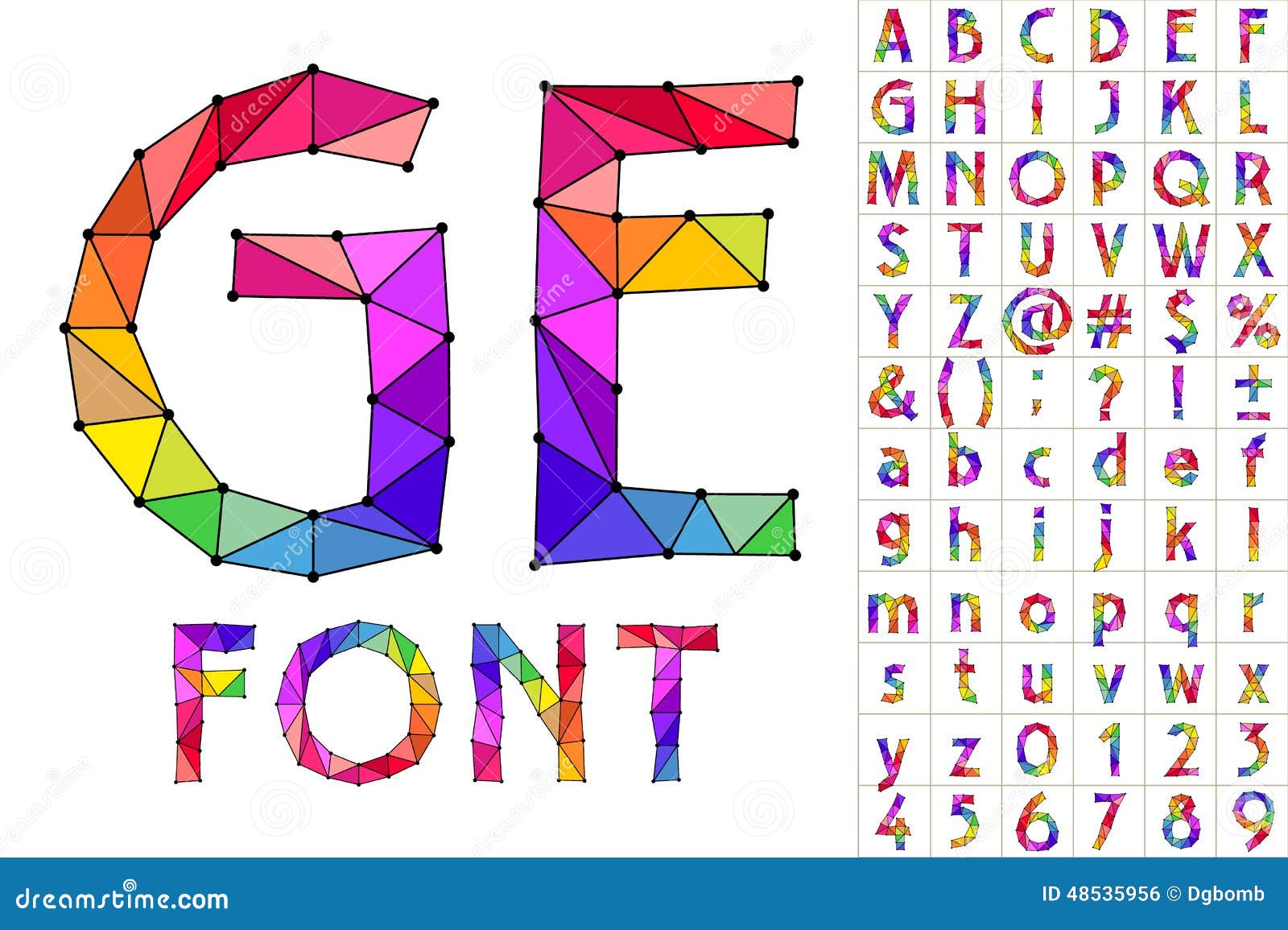 Colorful font of patches stock vector. Illustration of separator - 48535956