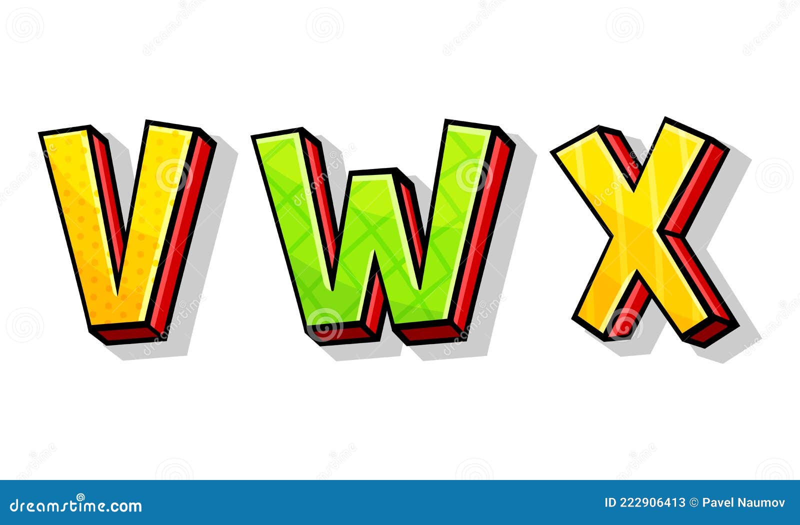 Colorful Font with Volume Letters Isolated on White Background Vector ... Colorful Font with Volume Letters Isolated on White Background Vector ...
