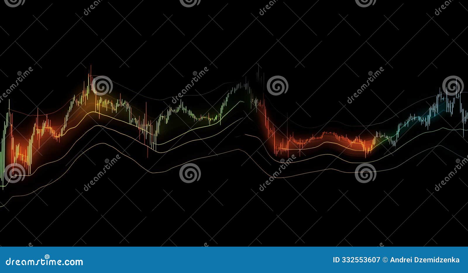 Colorful Forex Diagrams and Dynamic Stock Market Data Stock ...