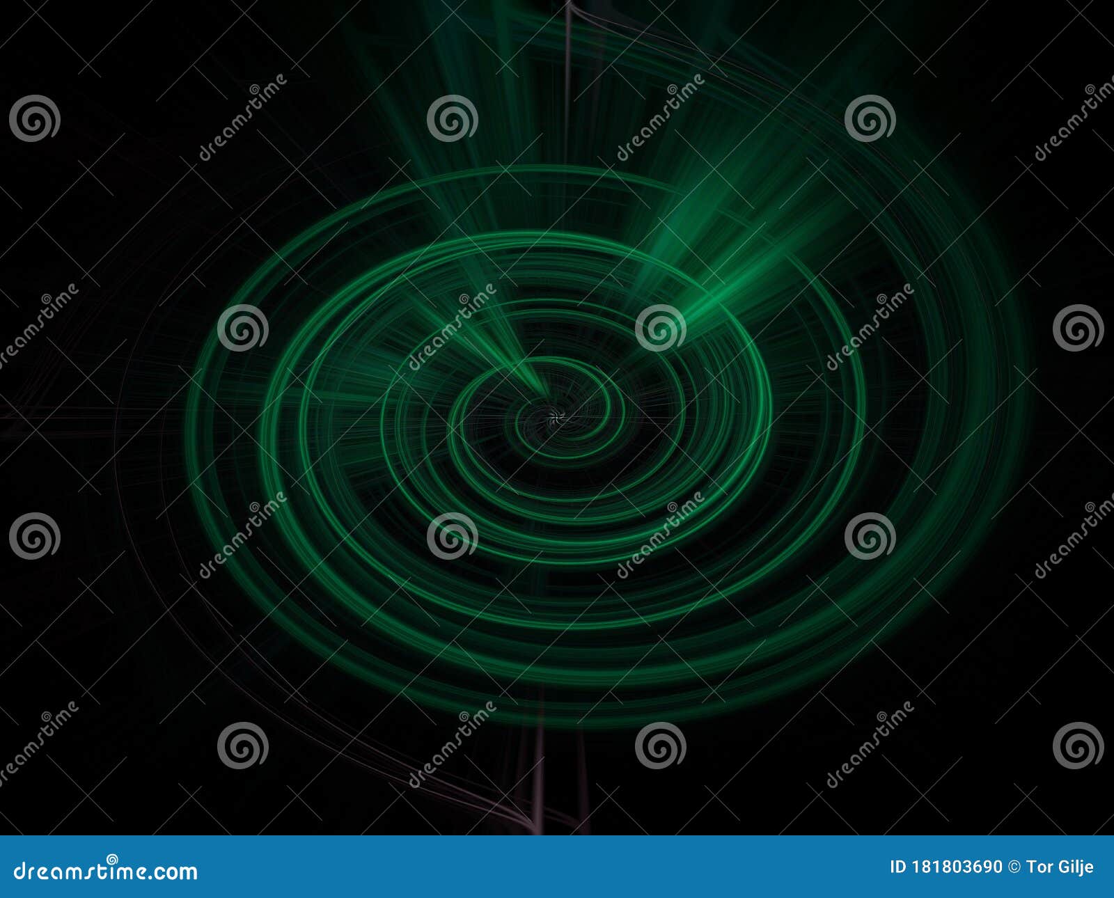 Colorful Fractal Abstract Fiber Circle Background Stock Illustration ...