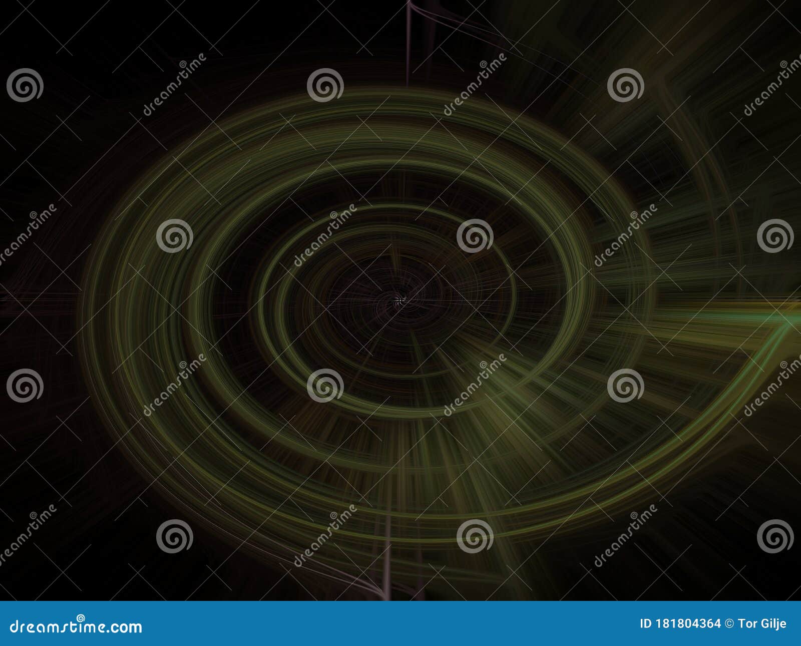 Colorful Fractal Abstract Fiber Circle Background Stock Illustration ...