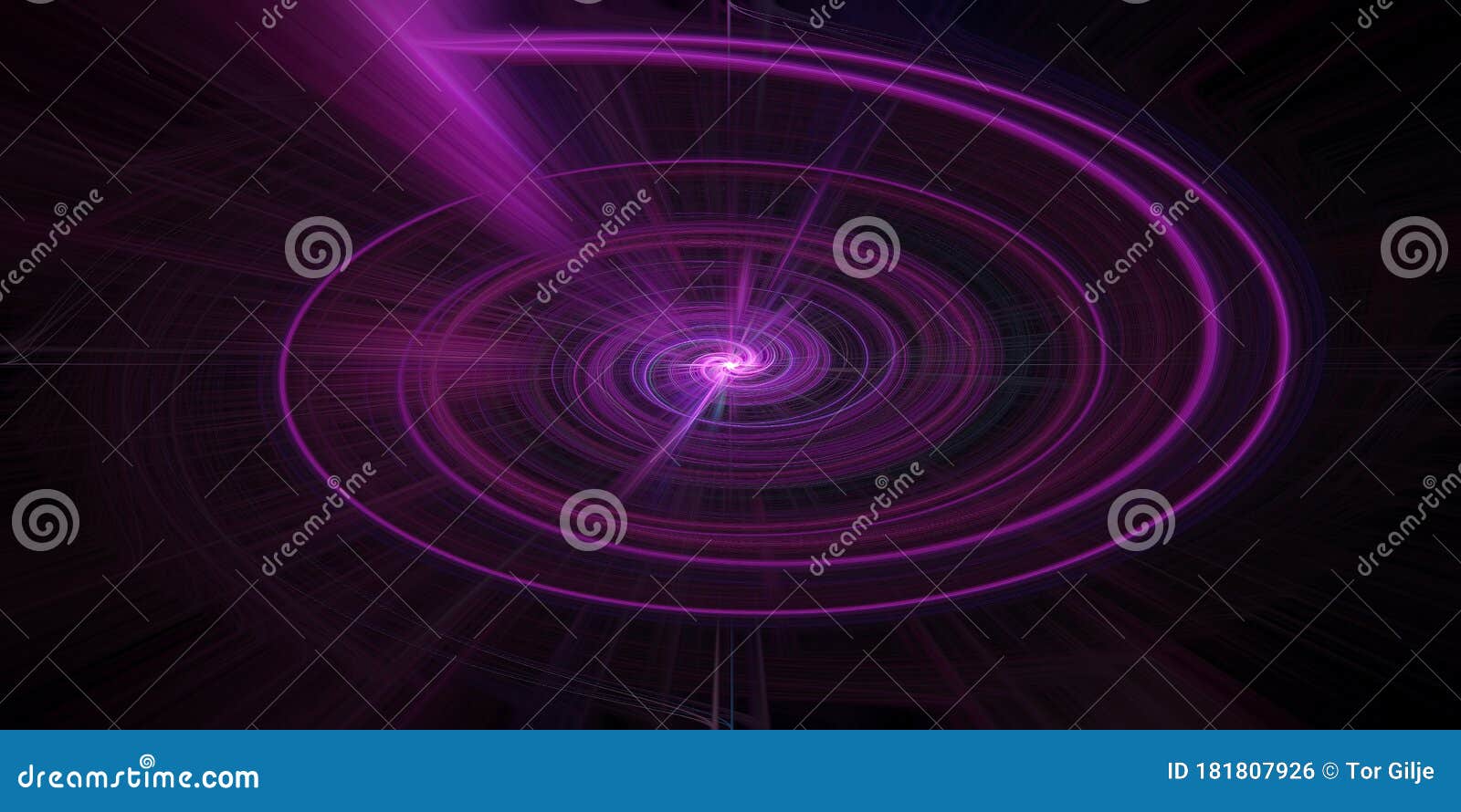 Colorful Fractal Abstract Fiber Circle Background Stock Illustration ...