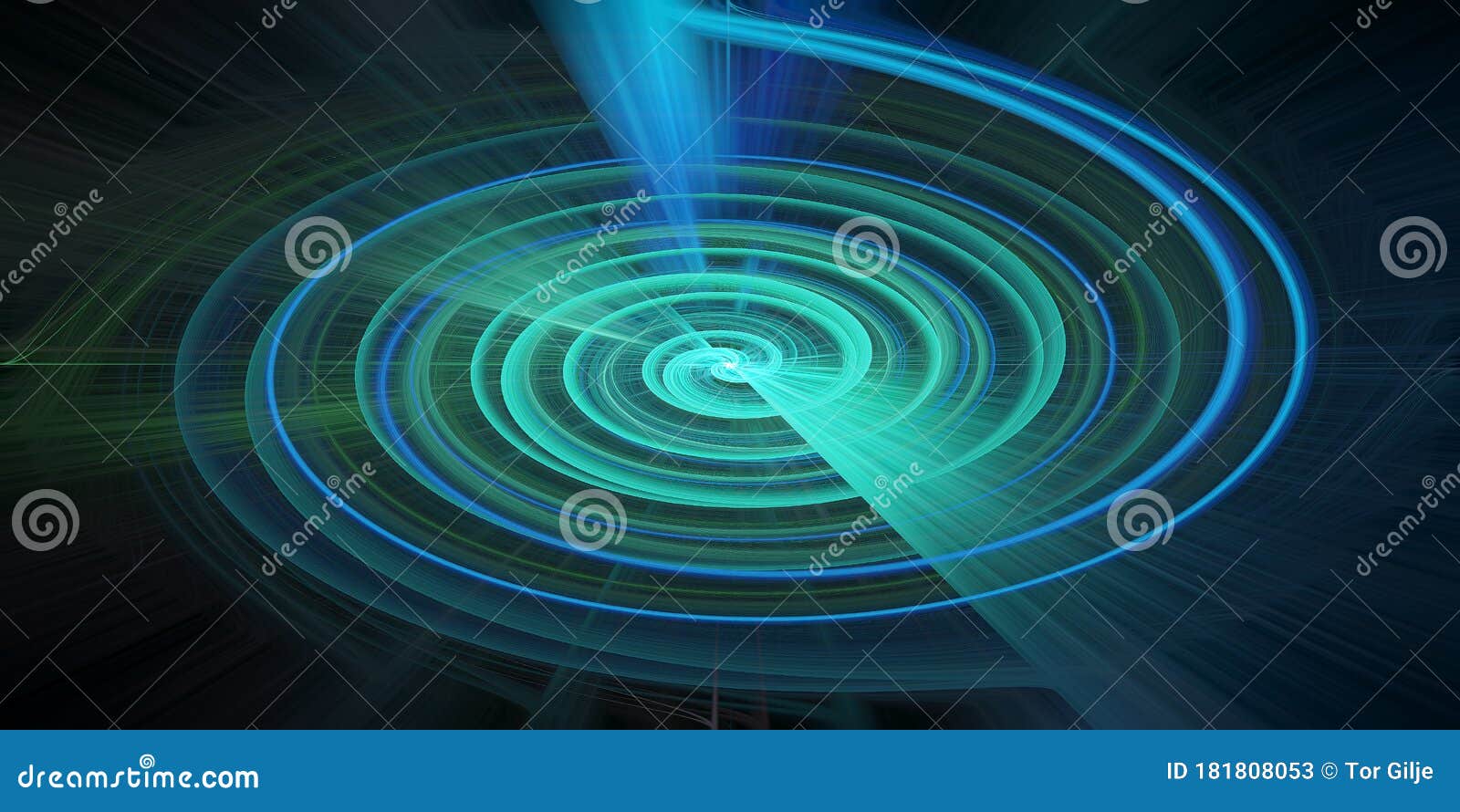 Colorful Fractal Abstract Fiber Circle Background Stock Illustration ...