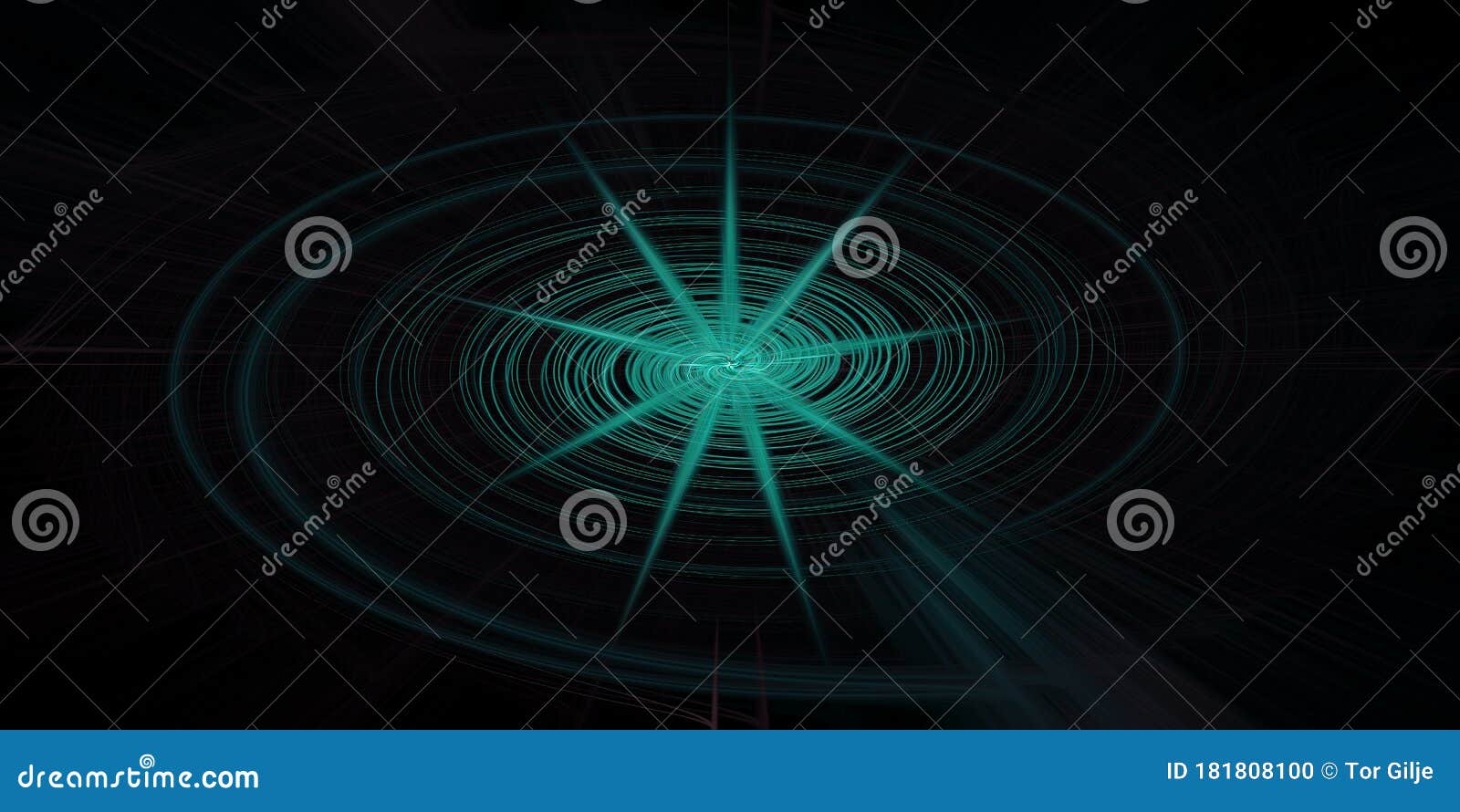 Colorful Fractal Abstract Fiber Circle Background Stock Illustration ...