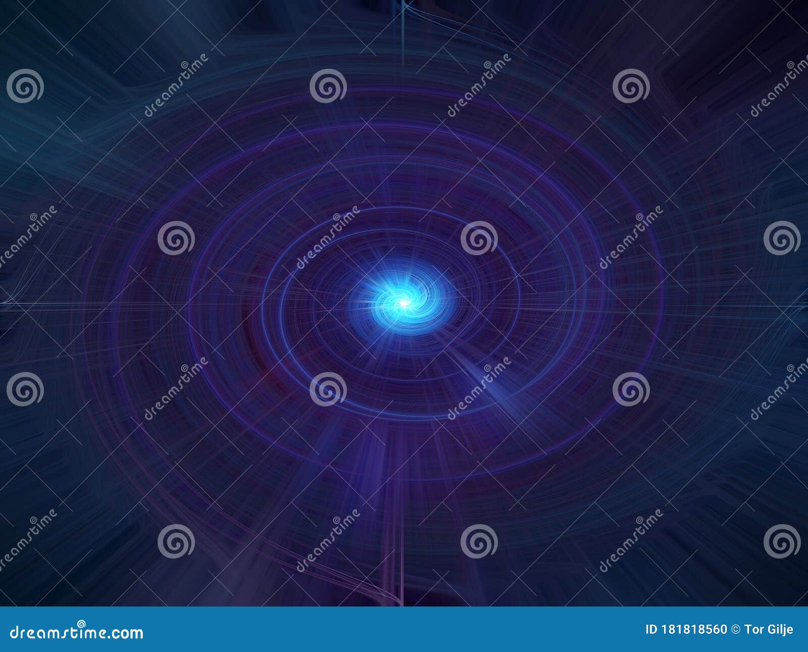 Colorful Fractal Abstract Fiber Circle Background Stock Illustration ...