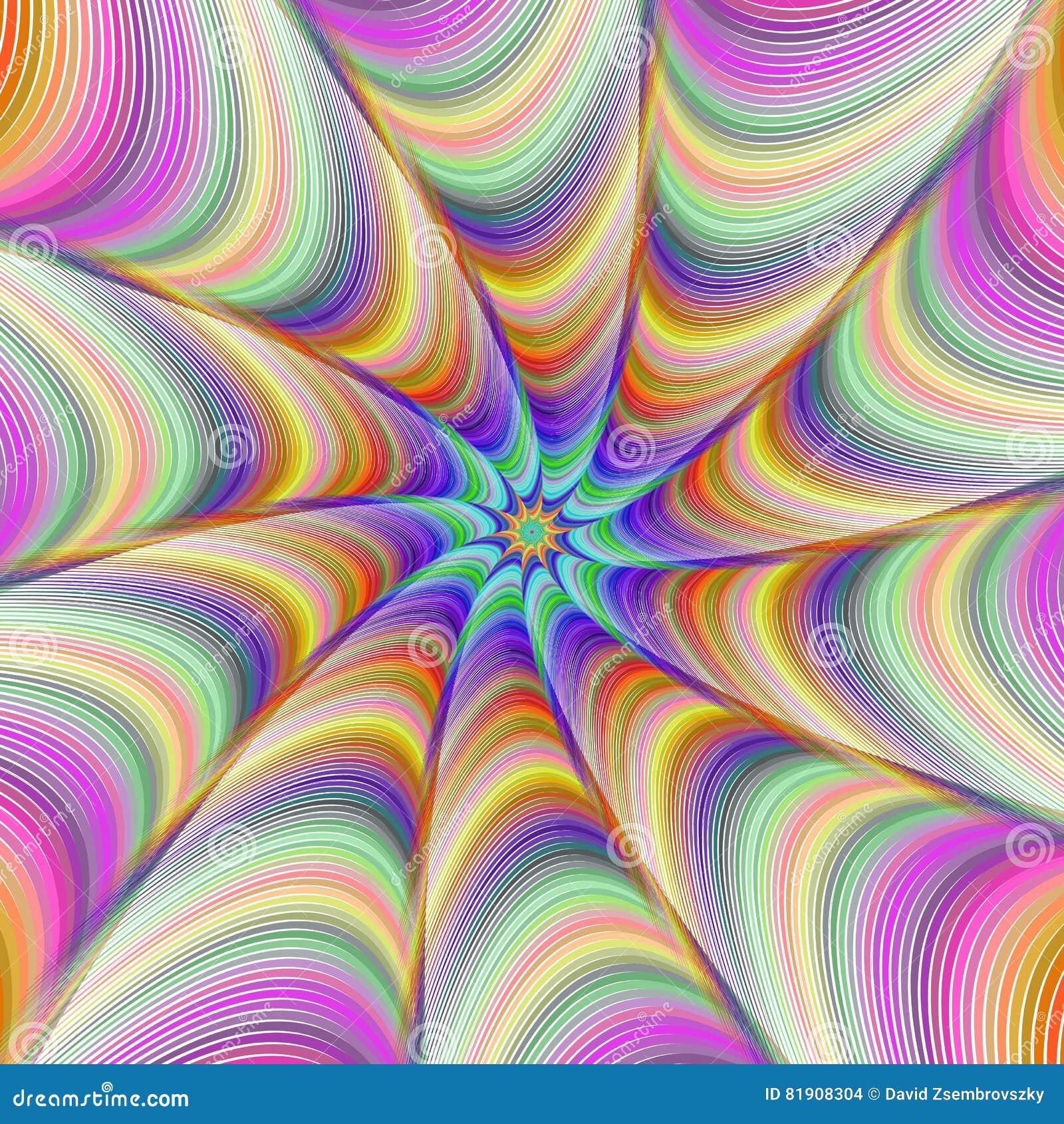 Colorful Fractal Digital Art Background Design Stock Vector ...