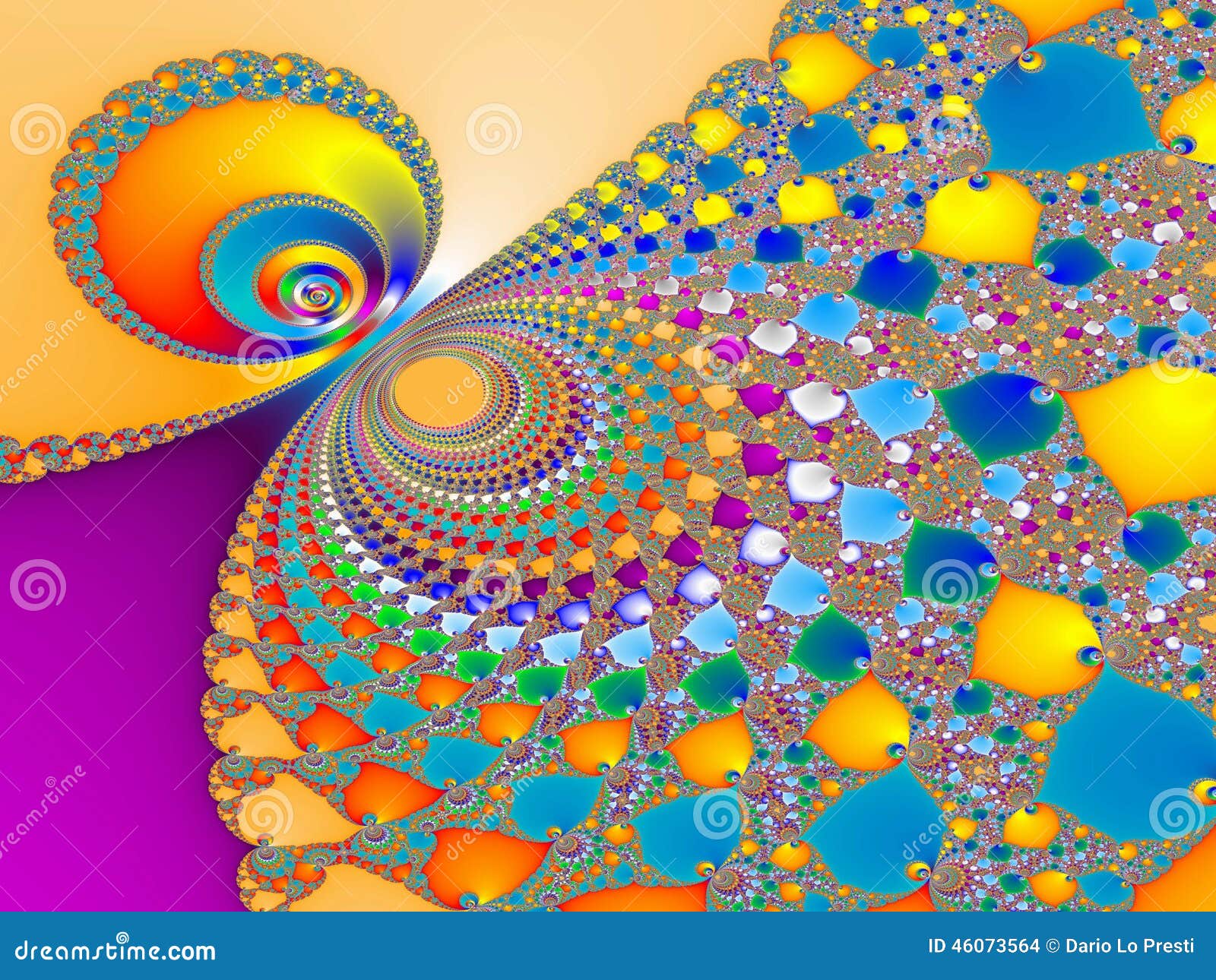 Colorful fractal stock illustration. Illustration of multicolor - 46073564