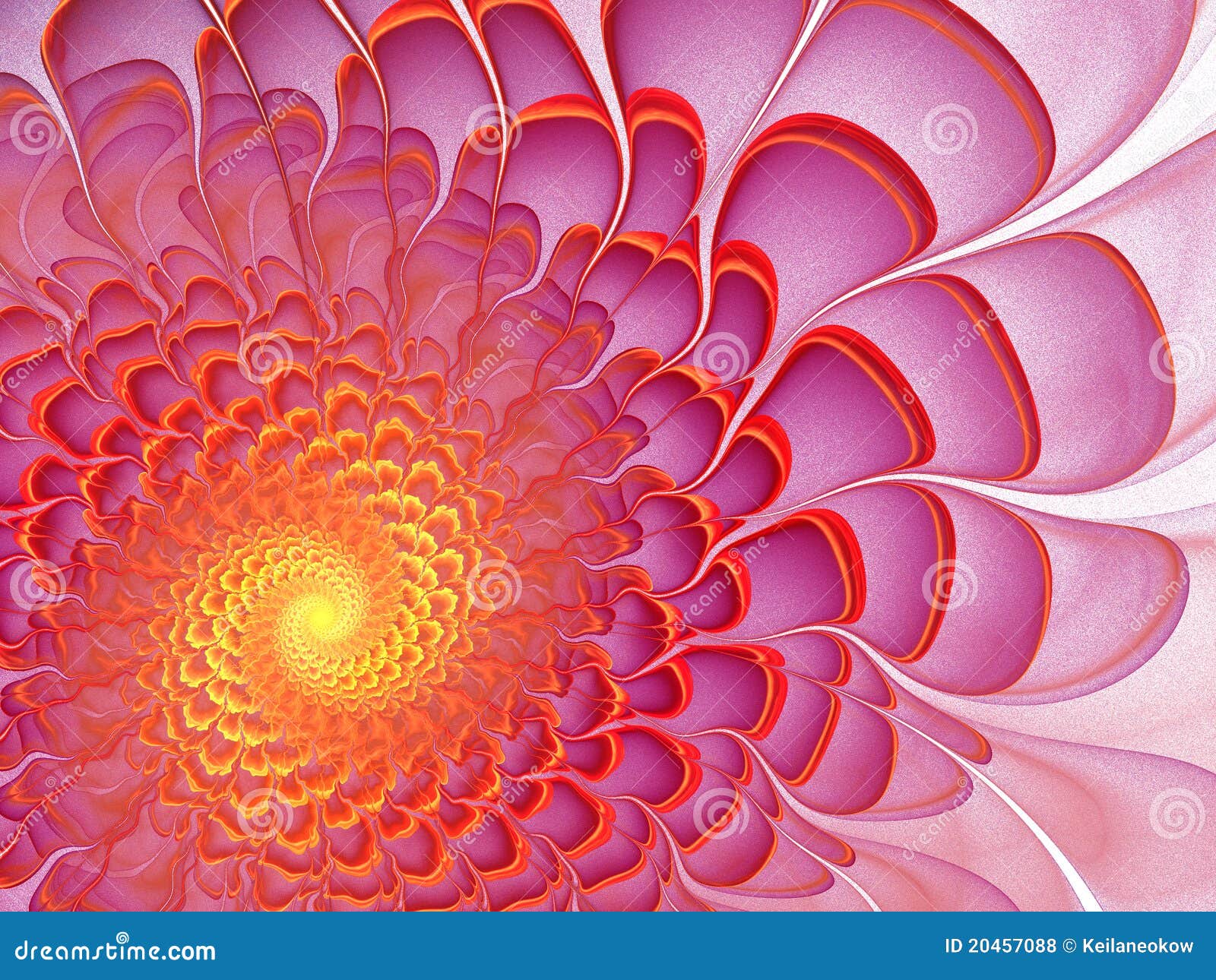 Colorful fractal flower stock illustration. Illustration of artistic ...