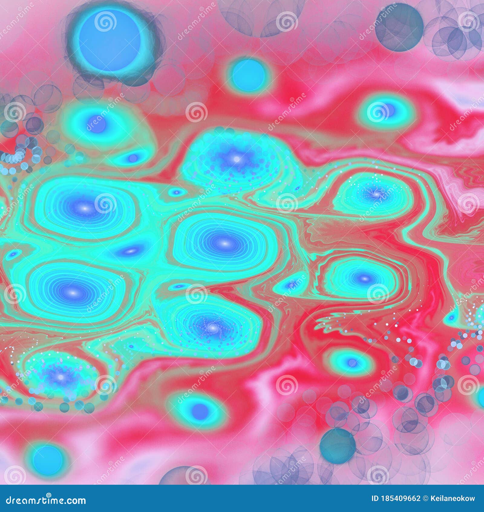 Colorful fractal spirals stock illustration. Illustration of effect ...