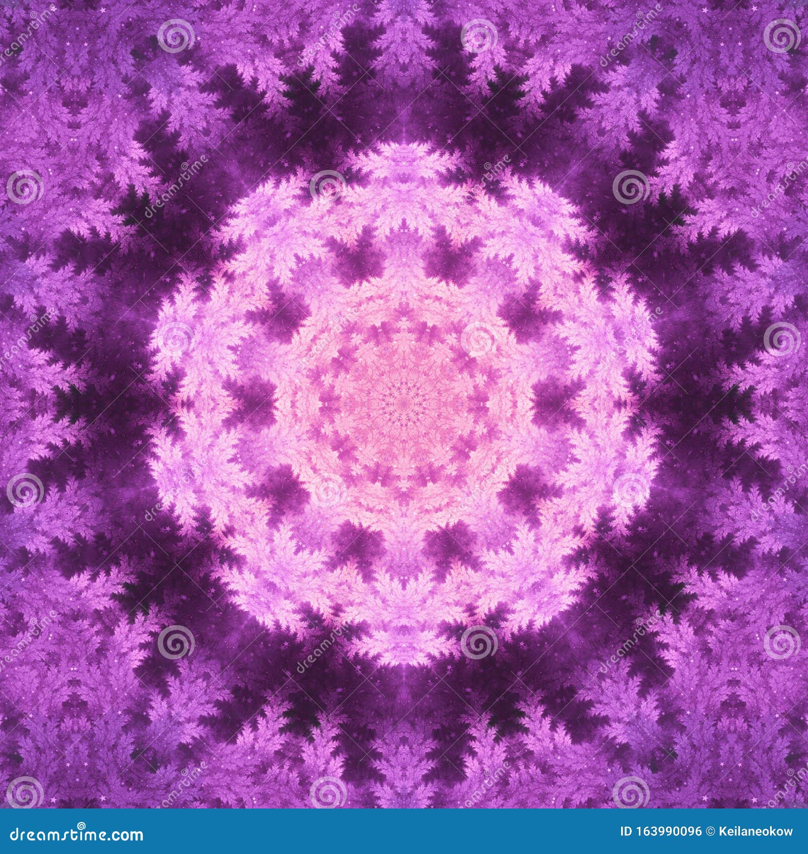 Colorful Fractal Tree Branches Stock Illustration - Illustration of ...