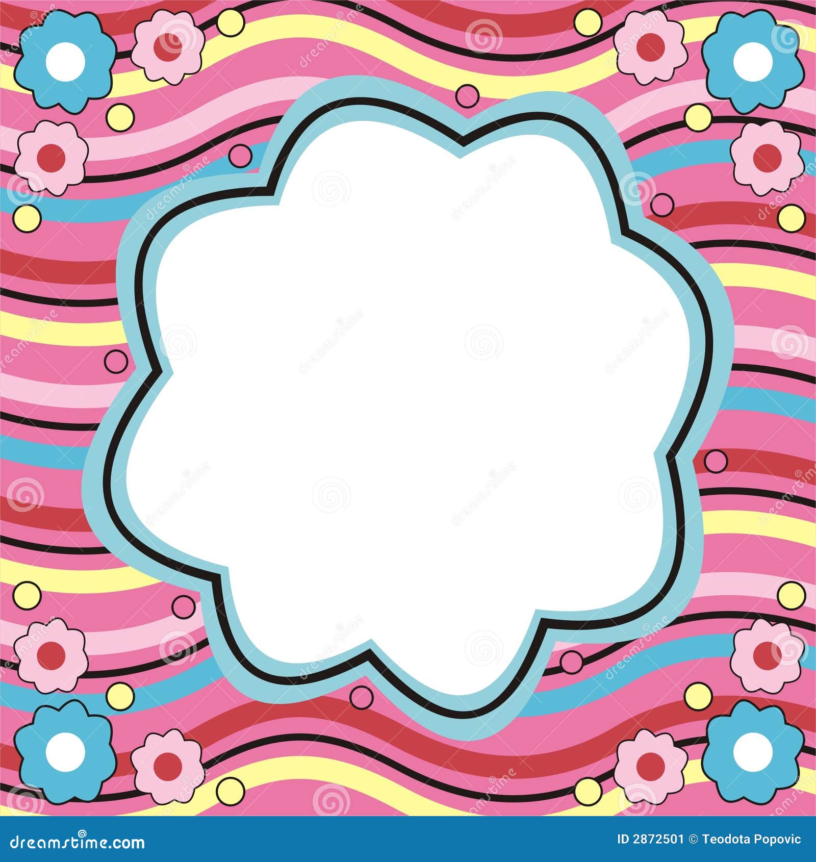 Colorful frame stock vector. Illustration of background - 2872501