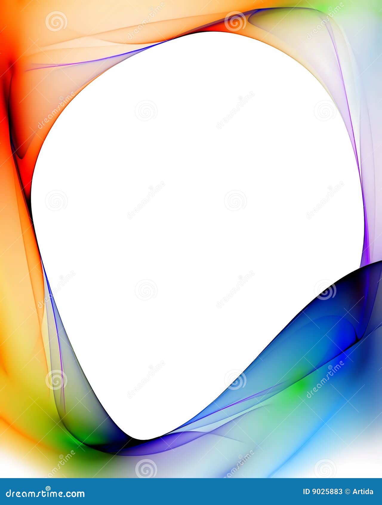 Colorful frame stock illustration. Illustration of abstract - 9025883