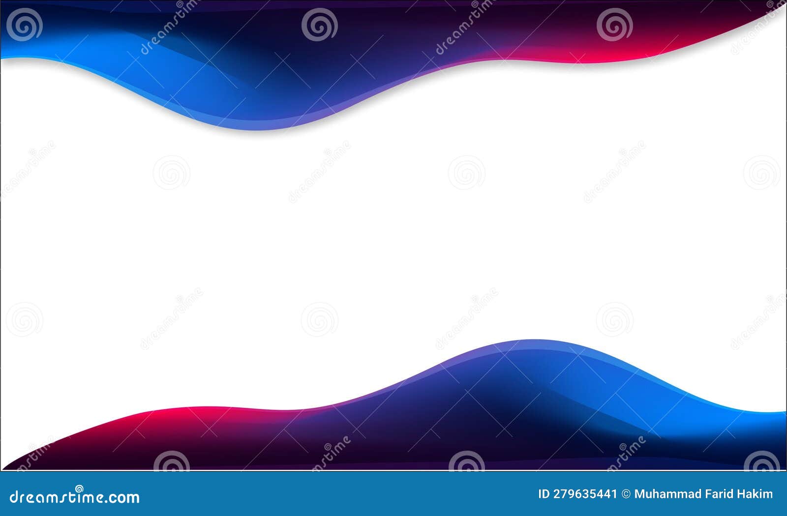 Colorful Frame with Beautiful Dancing Wave Stock Illustration ...