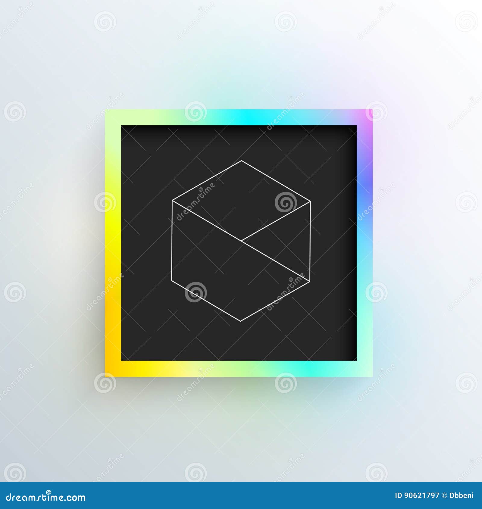 Colorful Frame Design Vector Stock Vector - Illustration of frame ...