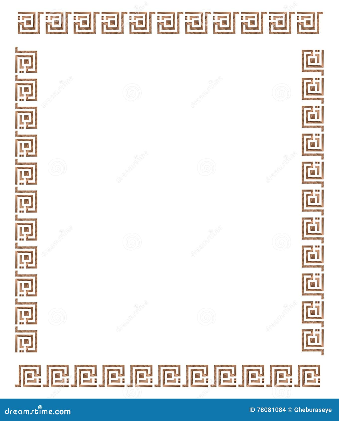 Colorful Frame Greek with Greeks Stock Vector - Illustration of greeks ...