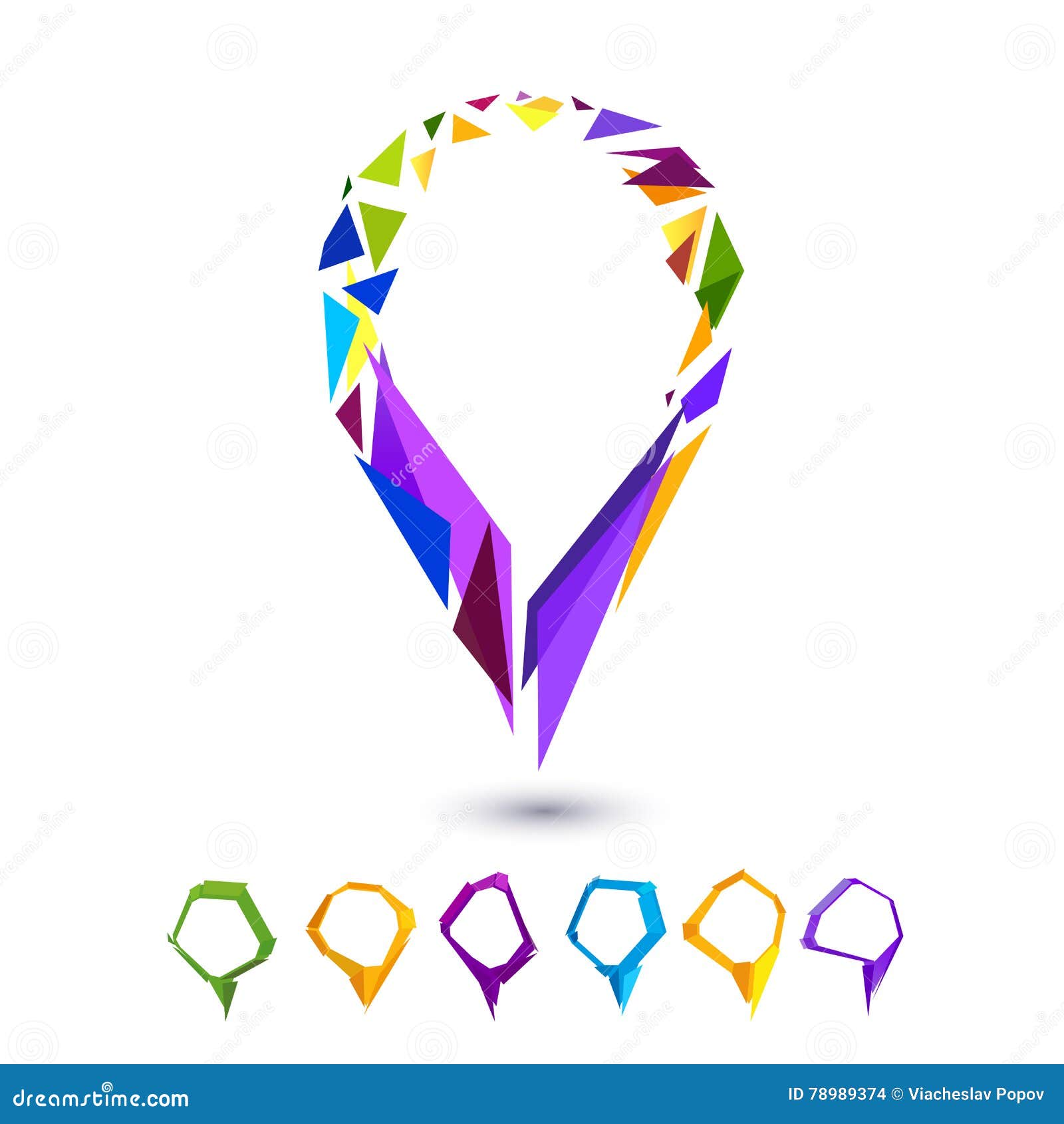 Colorful Frame Marker Background. Stock Vector - Illustration of ...